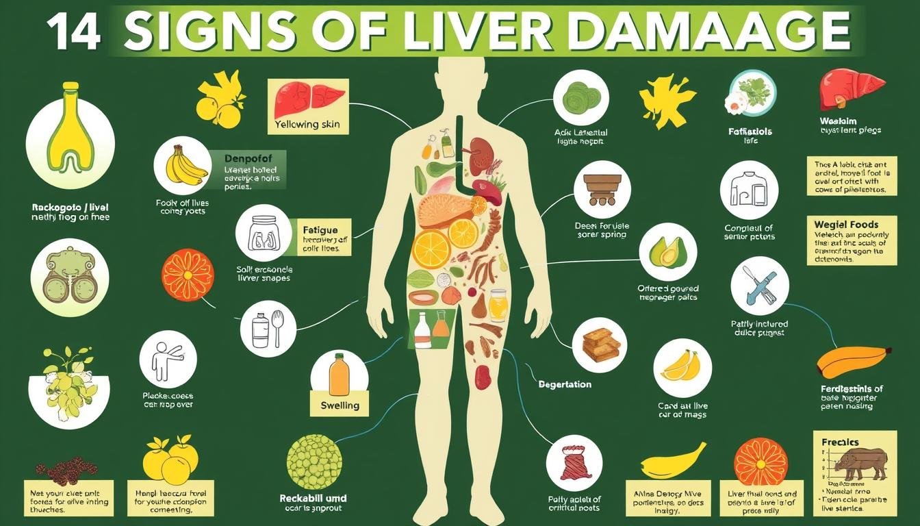14 Signs Liver Damage - Early Warning Symptoms 14 Signs Liver Damage - Early Warning Symptoms